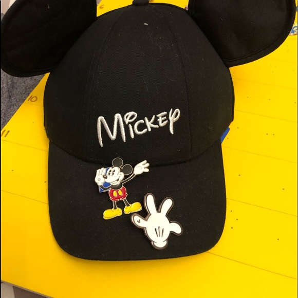 Disney | Other | Disney Mickey Baseball Cap With Pin | Poshmark